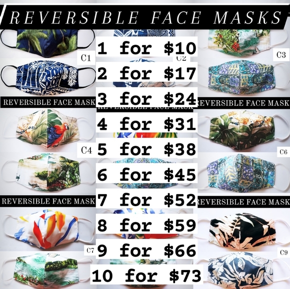Accessories | Current Available Adult Reusable Cloth Face Masks | Poshmark